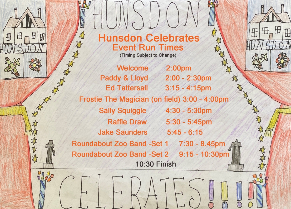 Hunsdon Celebrates! – Parking Details and Running Order – Hunsdon ...